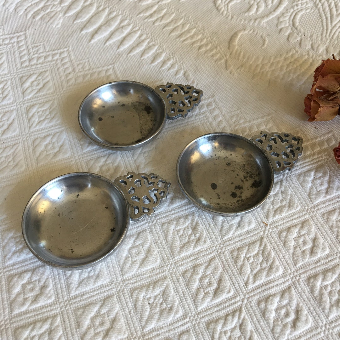 Vintage One Stede Pewter Wine Tasting Cup. Marked With a Stede and Name ...