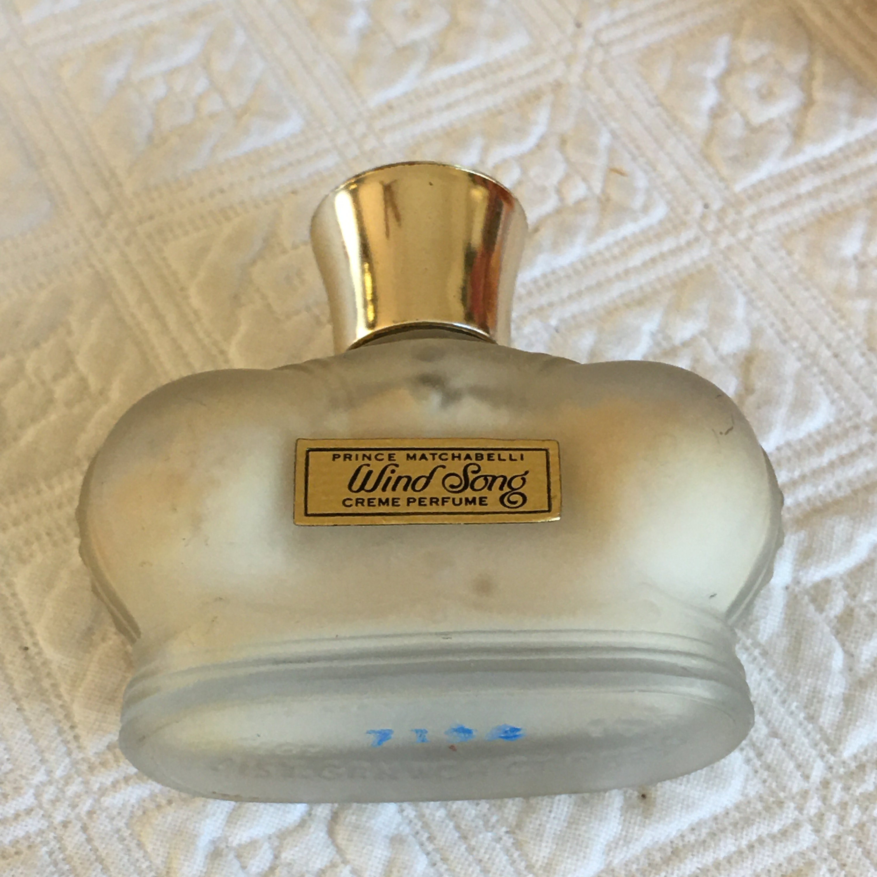 Vintage 1970s Prince Matchabelli Wind Song Creme Perfume. Crown Shaped ...
