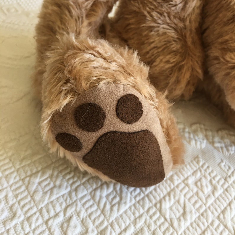 Tan Mohair Matthew Teddy Bear Master of the Video Games. Made by Barb ...