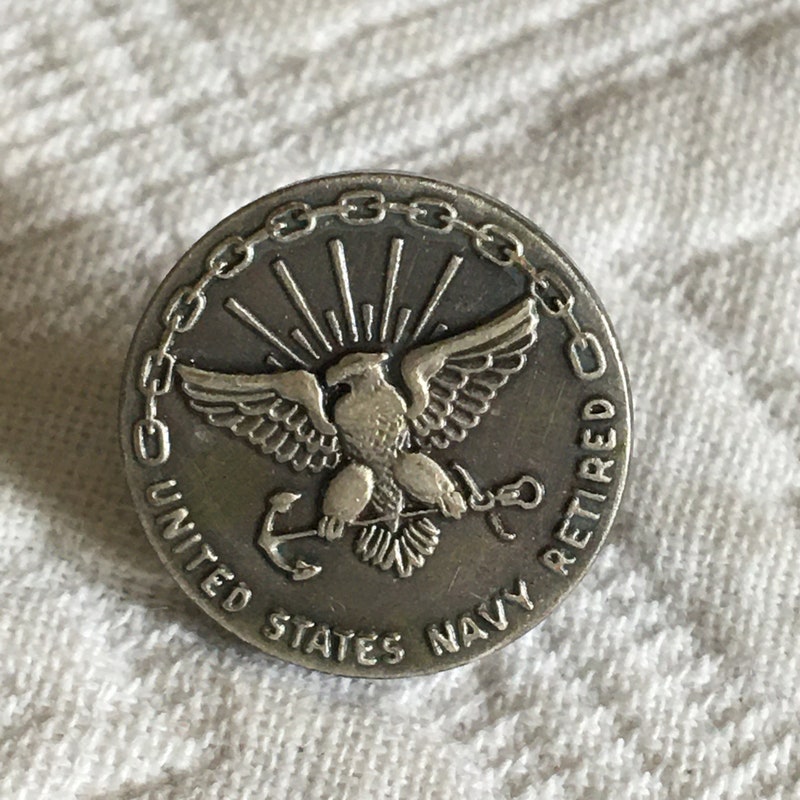 Navy Pin - Etsy