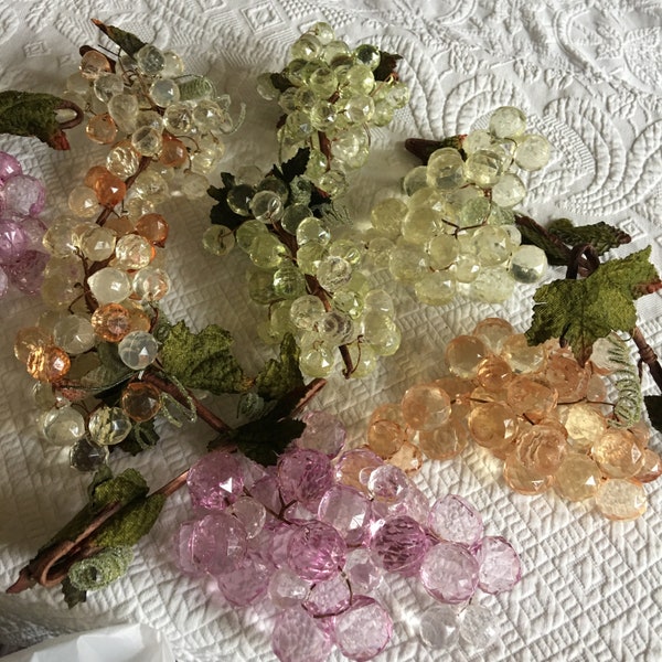 Lucite Grape Cluster - Etsy