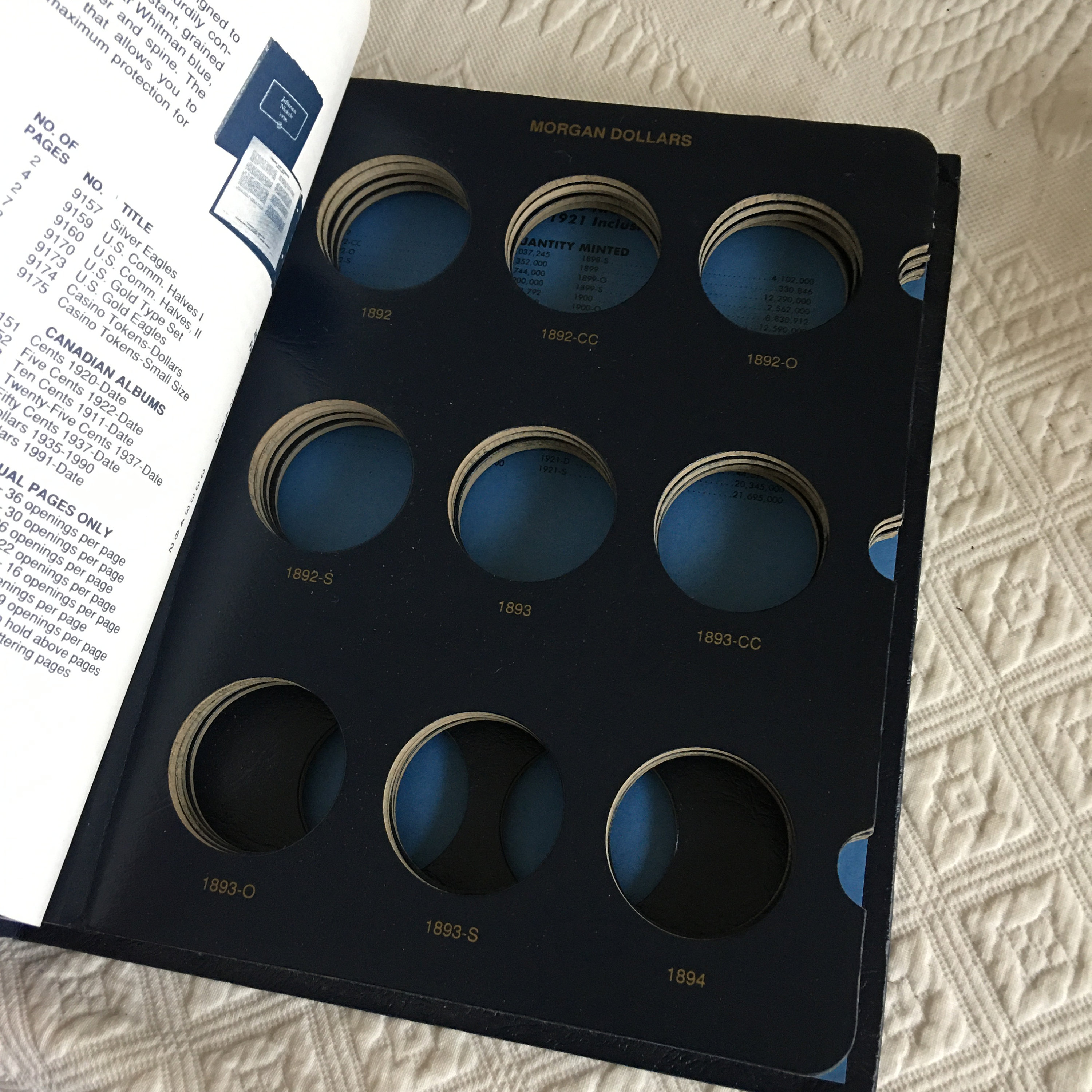 Vintage 1979 Whitman Classic Coin Album 9128 Morgan Dollars 1 | Etsy