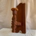 Vintage Wood Wall Sconce Romanian Hardwood Candle Wall Sconce. Carved ...