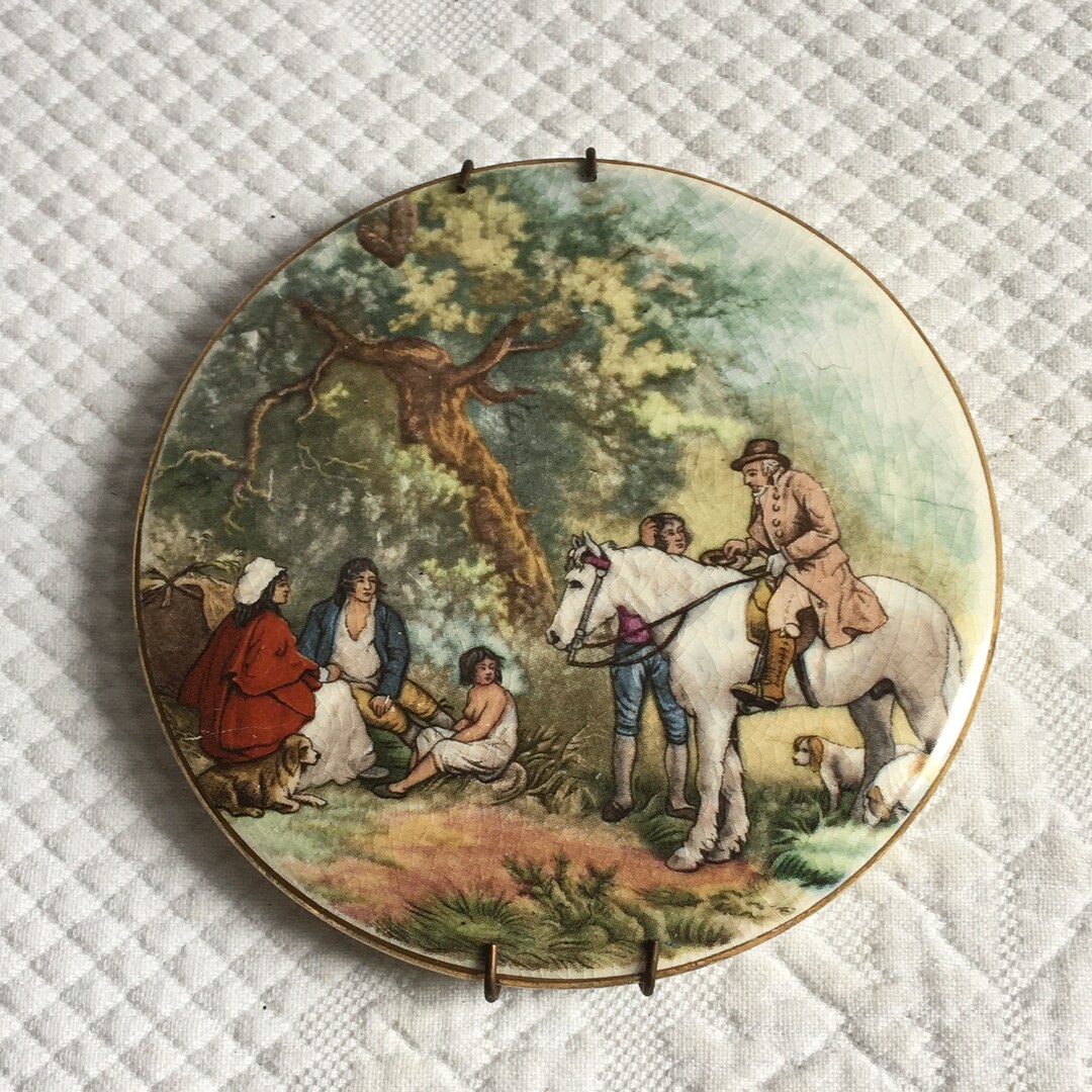 Vintage Sandland Ware Wall Plaque With Hanger Attached. Porcelain ...