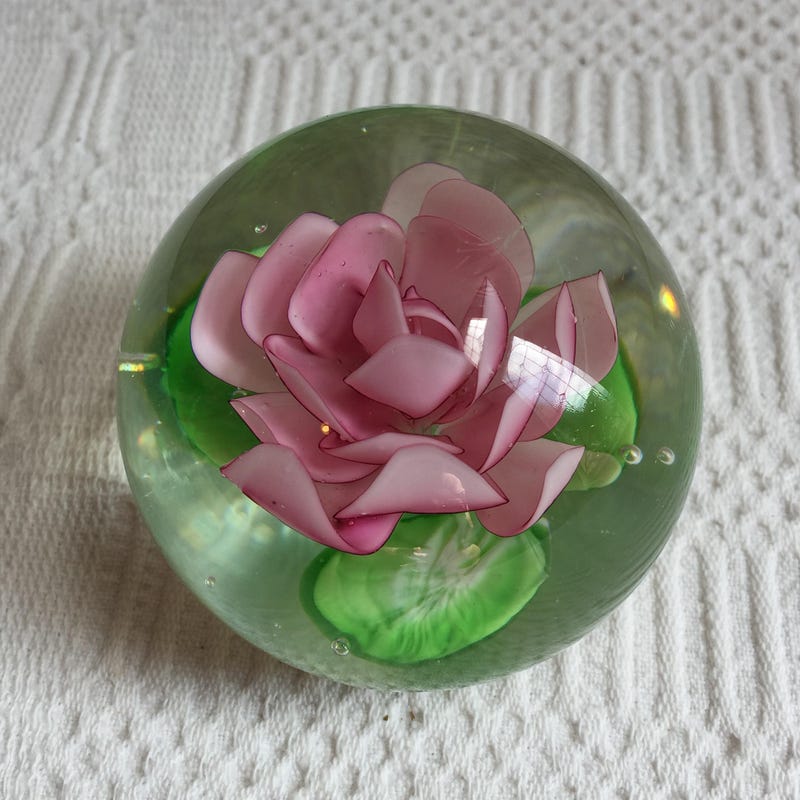 Flower Paperweight - Etsy