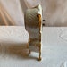Vintage Narco Clock. Iridescent Ceramic Clock With Gold Gilt Painted ...