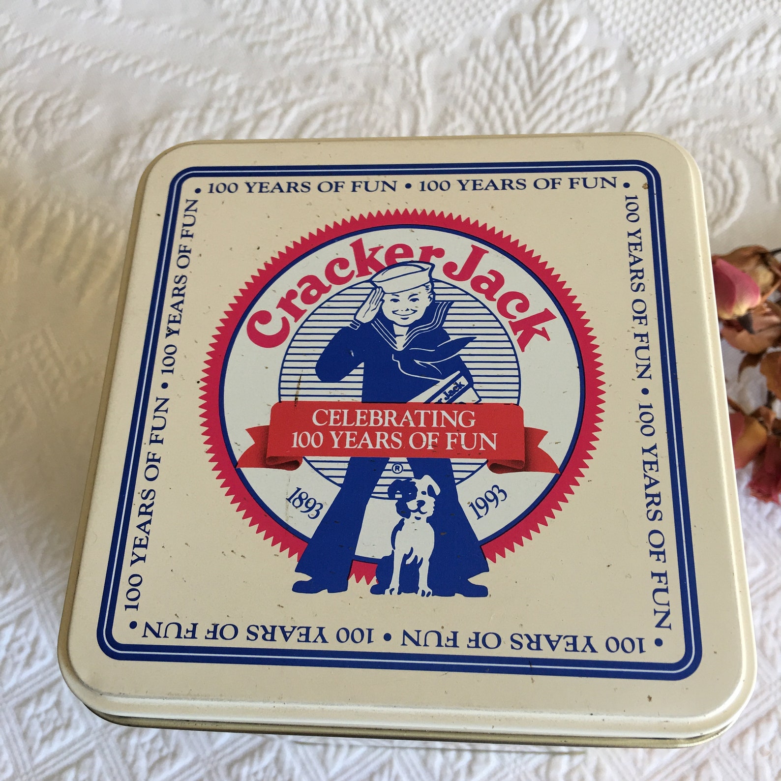 Vintage 1993 Cracker Jack Tin Celebrating 100 Years of Fun - Etsy
