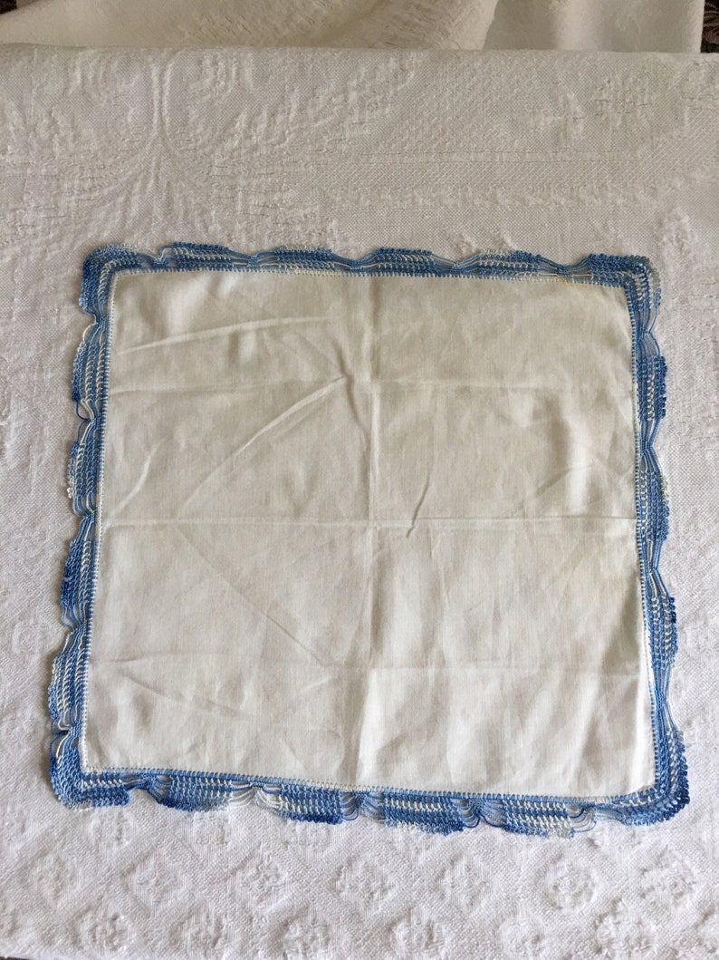 Vintage 6 Handkerchiefs Cotton & Linen Beautiful Crocheted | Etsy