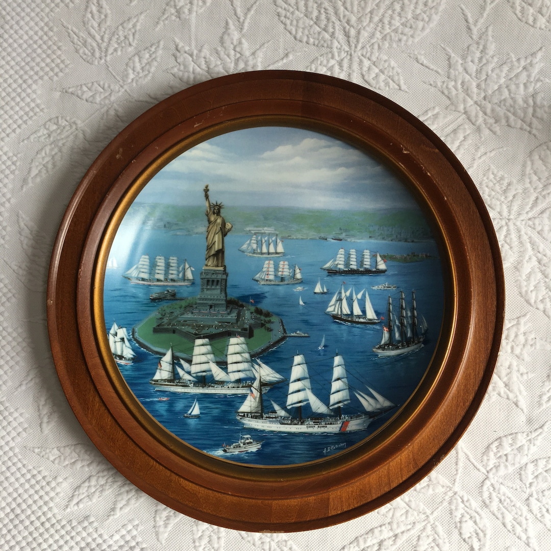 Vintage 1986 Statue of Liberty Re-dedication Porcelain Plate - Etsy