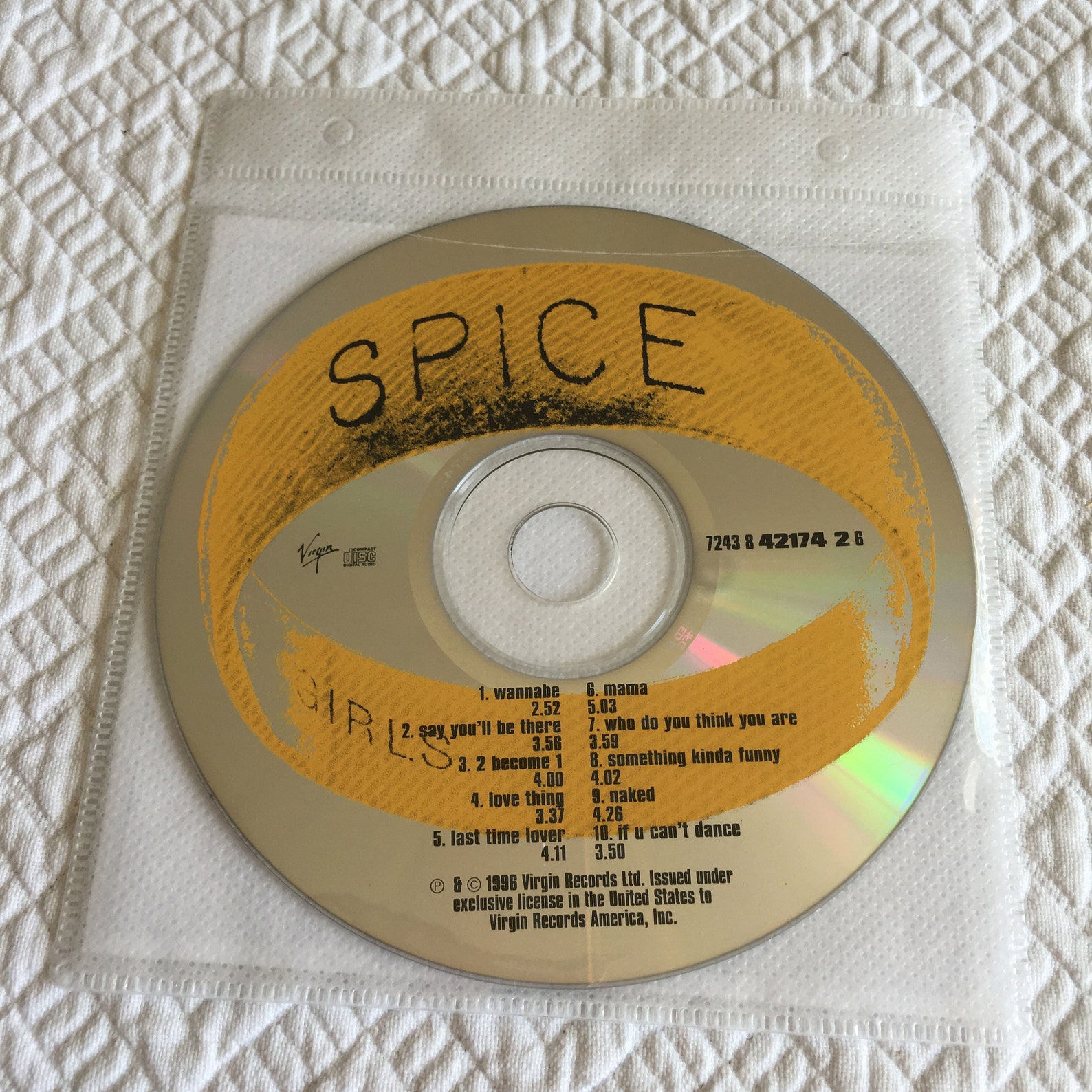 Vintage 1996 Spice by Spice Girls. Virgin Records. Pop Dance - Etsy