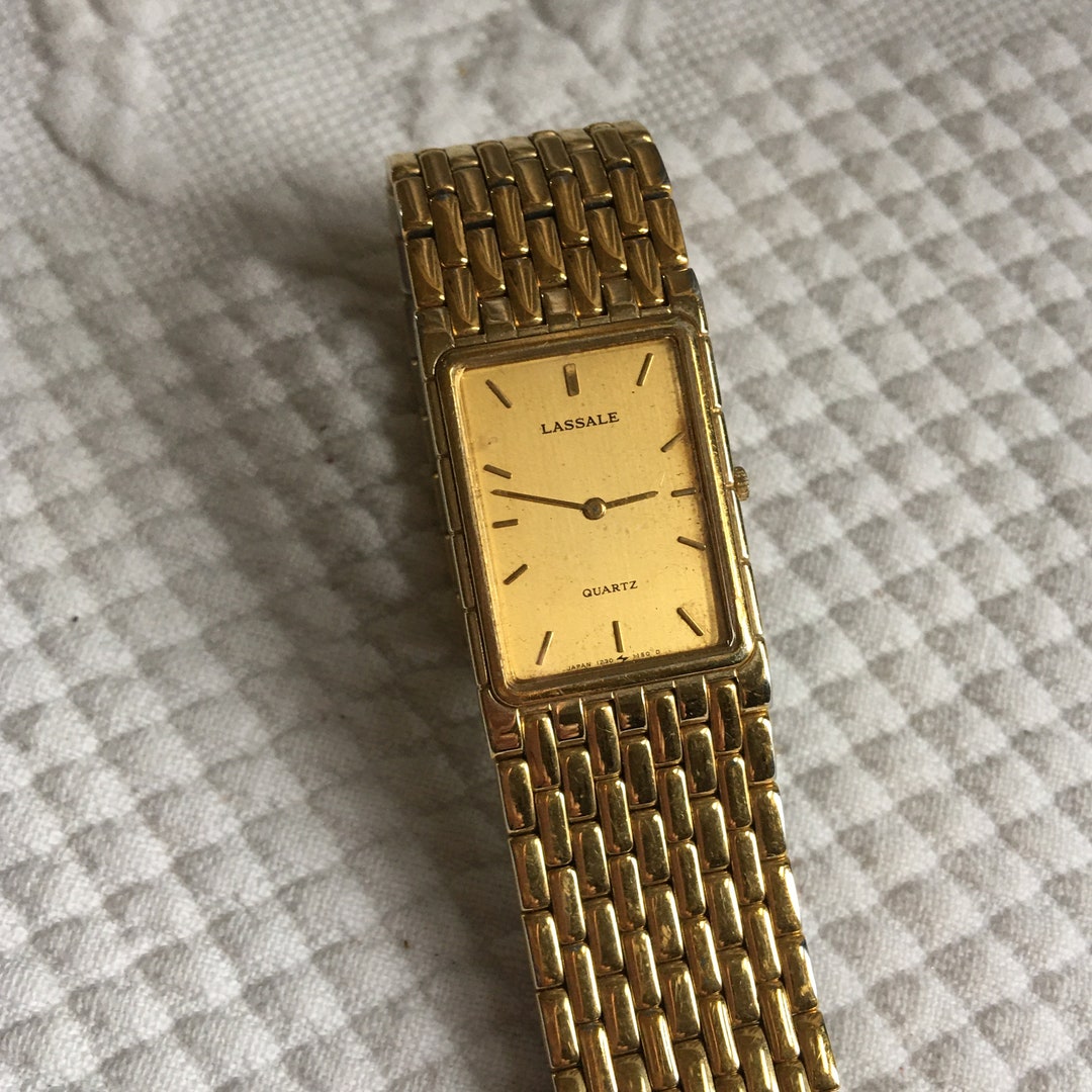 Vintage Lassale Quartz Seiko Watch. Double Folding Bank to Latch ...