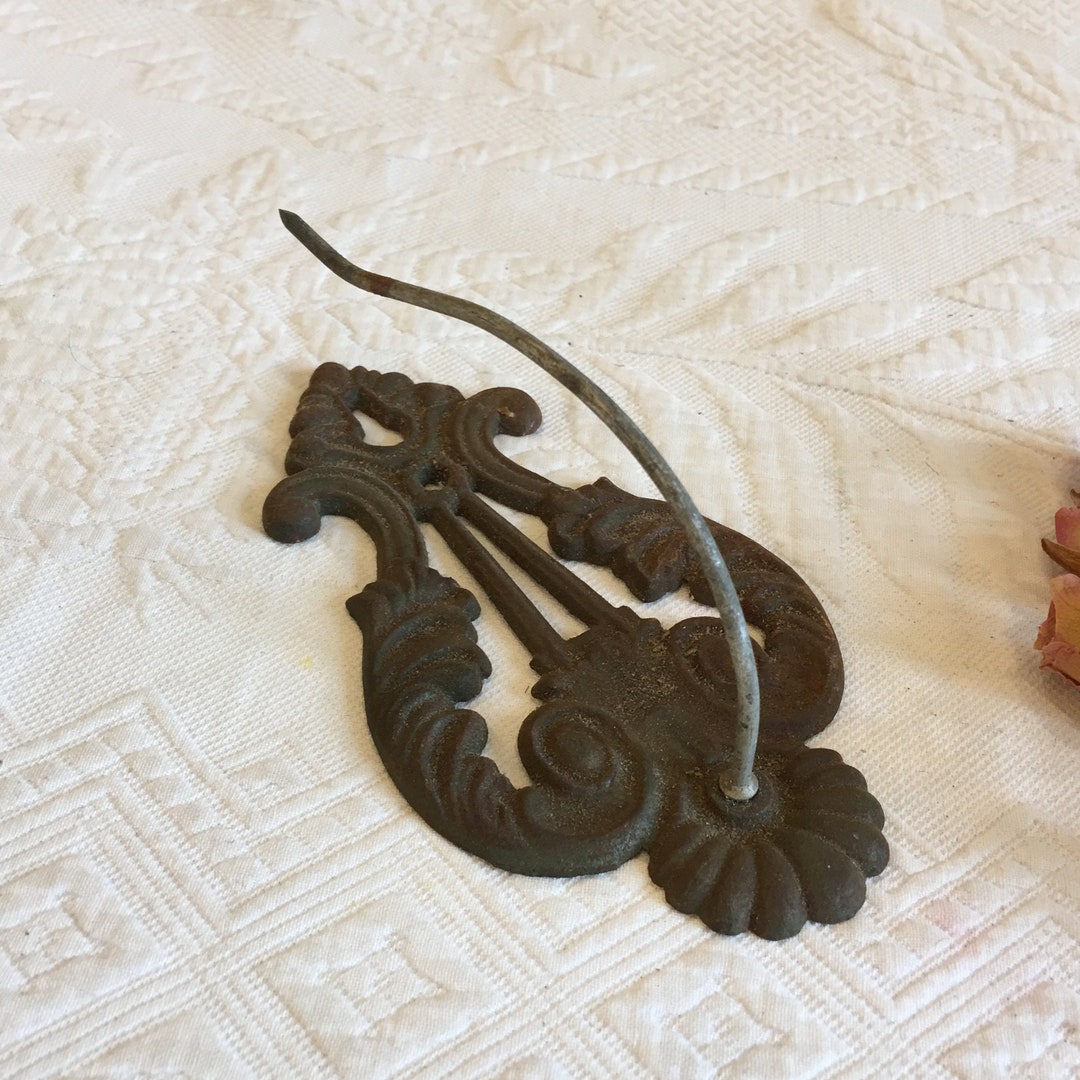 Vintage Wrought Iron Receipt Hook. Vintage Office Wall Receipt Hook ...