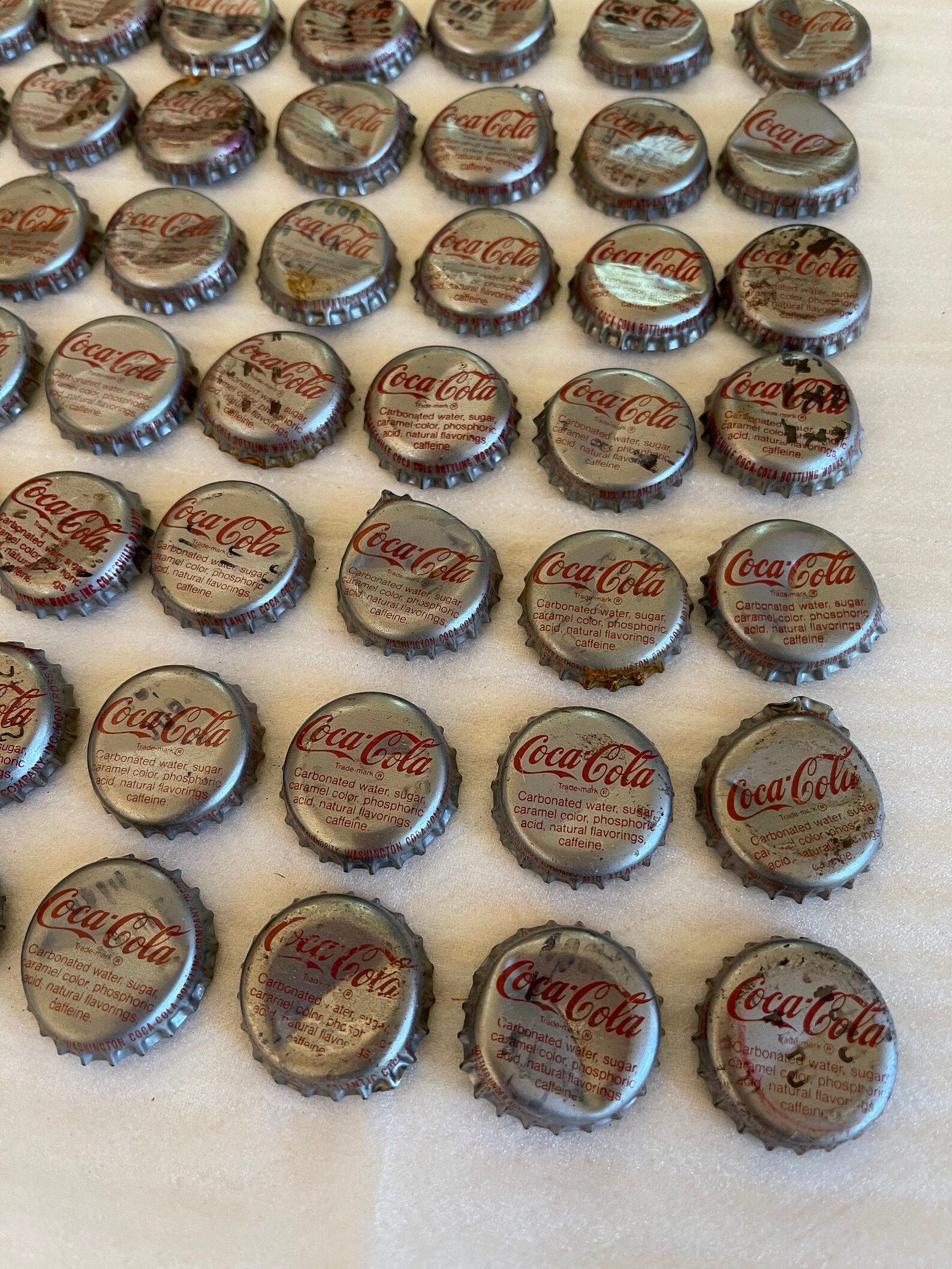 Vintage 100 Silver Coca Cola Bottle Top Caps. Choose Set. - Etsy