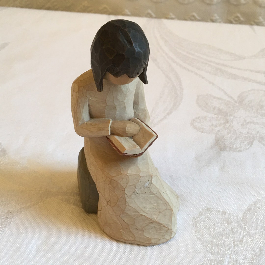 Vintage Willow Tree 2003 Wisdom. Girl Reading a Book Figurine. DEMDACO ...