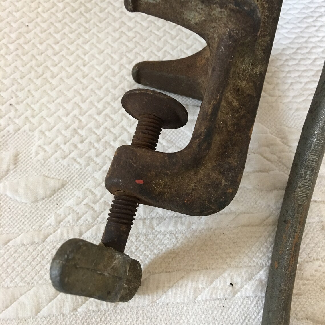 Antique Meat Grinder. Table Clamp on Bottom of Hand Cranking - Etsy