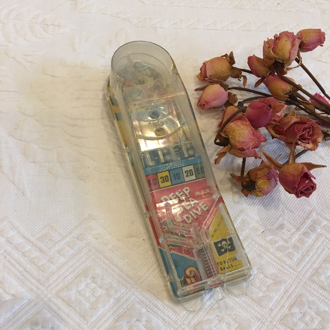 Vintage Mini Bagatelle or Pin Ball Machine 1950s Deep Sea Dive. Fun ...