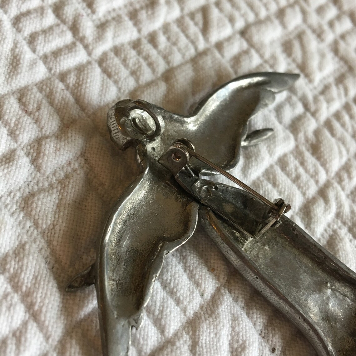 Vintage Pewter Wise Woman Angel Pin and Pendant. Woman With Wings ...