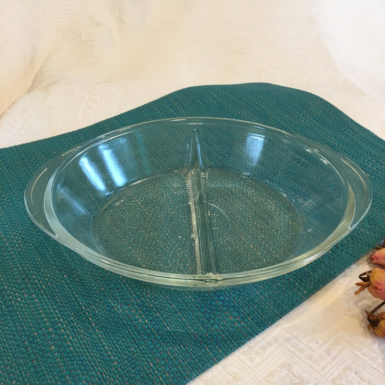 Vintage Glasbake Divided Glass Oval Baking Dish. J-2352 Baking - Etsy