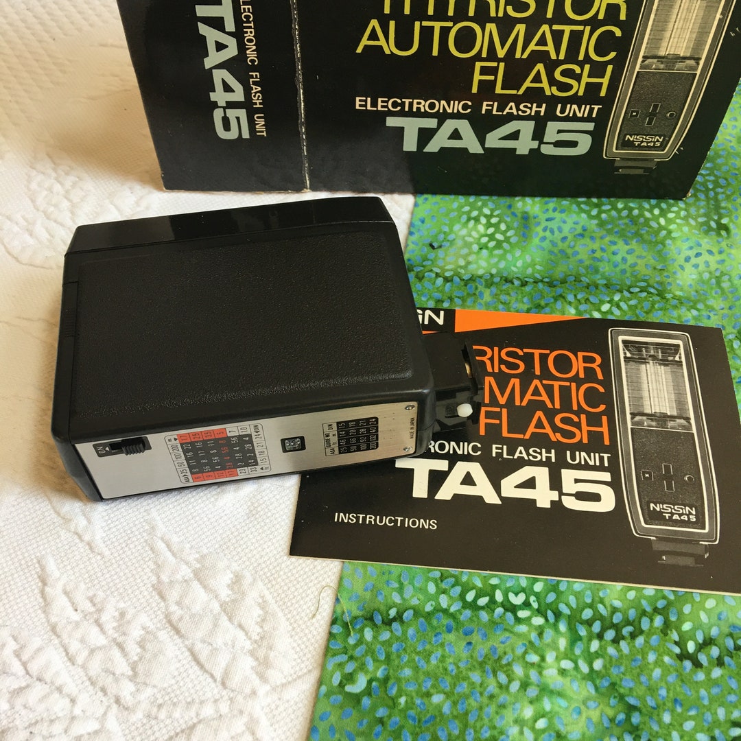 Vintage Thyristor Automatic Flash Electronic Flash Unit TA45 Nissin ...