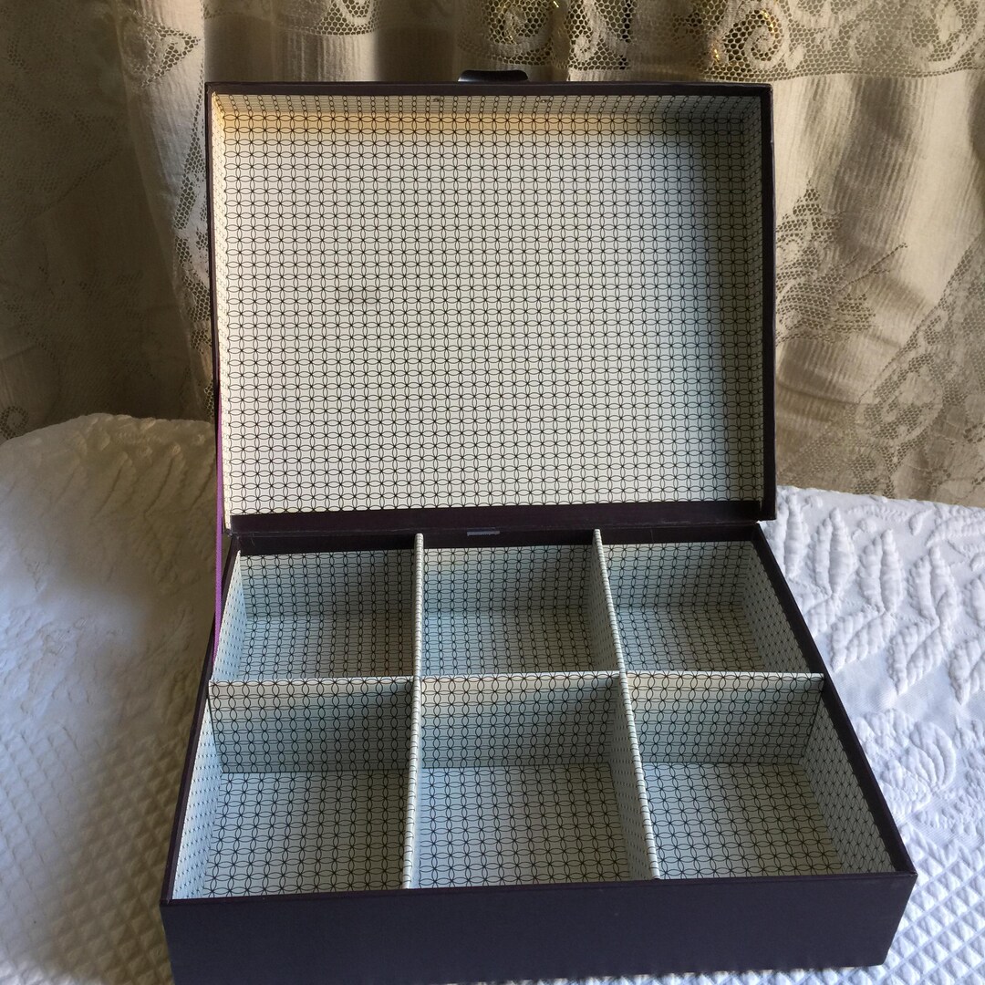 Sheffield Home Aqua and White Lined Storage Boxes With Pink Interior ...