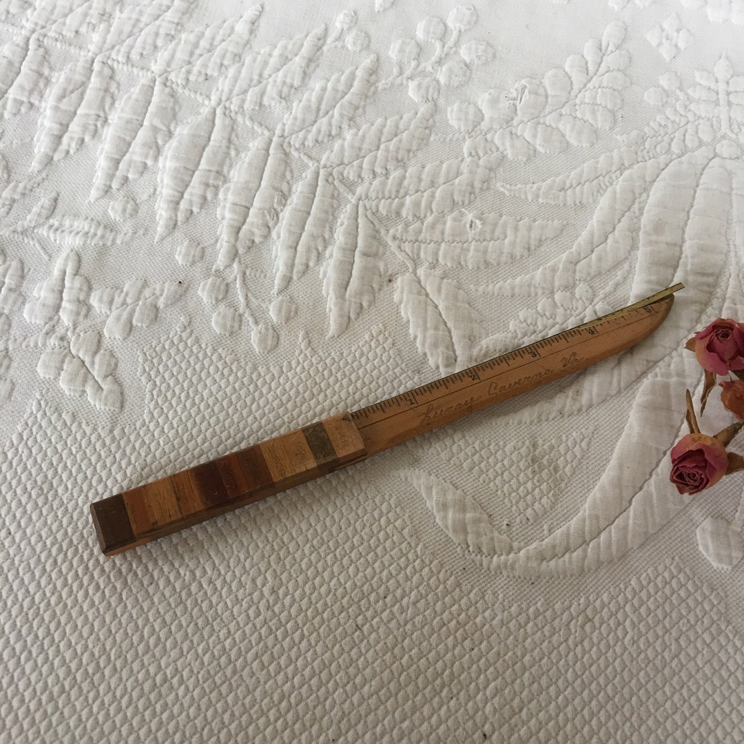 Vintage Luray Caverns VA Souvenir Letter Opener With Ruler Edge. Opener ...