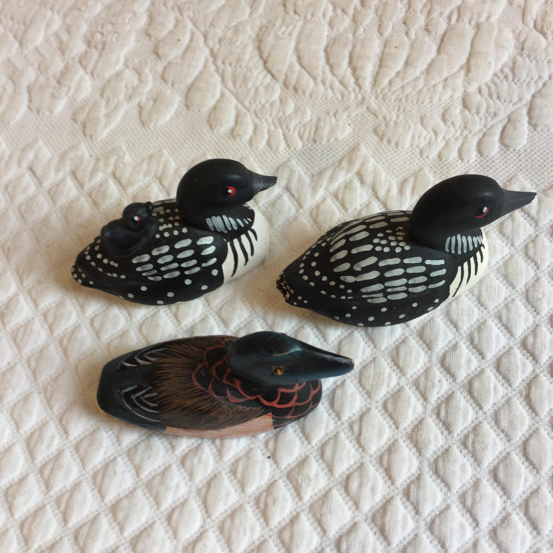 Vintage Miniature Mallard Duck. Porcelain or Wood Mini Duck. Listing ...