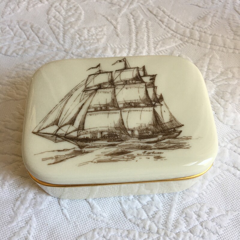 White Porcelain Box - Etsy