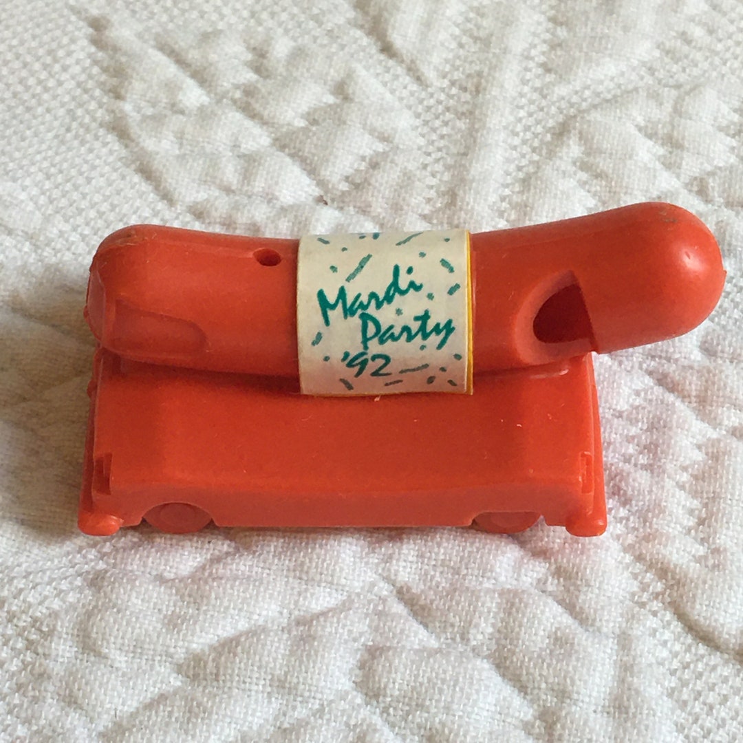 Vintage Mardi Party Wiener Whistle. Wiener on Base Party Noise Maker ...