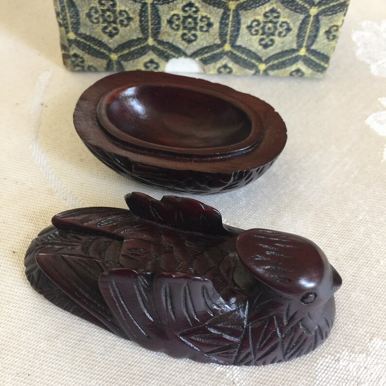 Vintage Oriental Style Wood Carved Bird Box. Choose Style of Bird Box ...