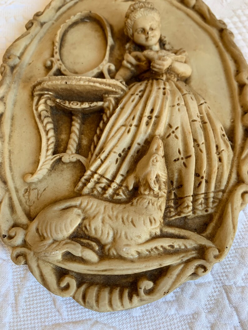 Vintage Clay Style Molded Dimensional Plaques. Composite Story Telling ...