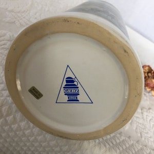 Vintage Gerz Large Stoneware Stein Mug With Pewter Lid 97% Zinn. Large ...