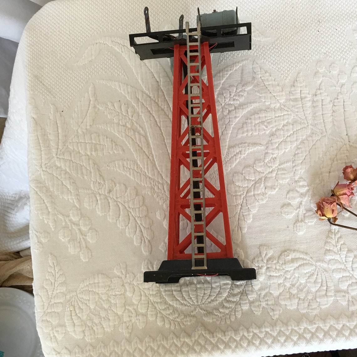 Vintage Electric Model Train Tower. Electrified Plastic Tower - Etsy