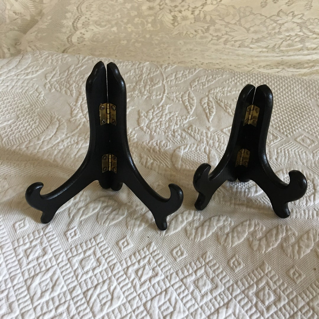 Vintage Wooden Picture Stand. Choose Black or Brown Picture Stand Made ...