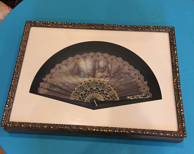 Antique Framed Fan #3 - Etsy