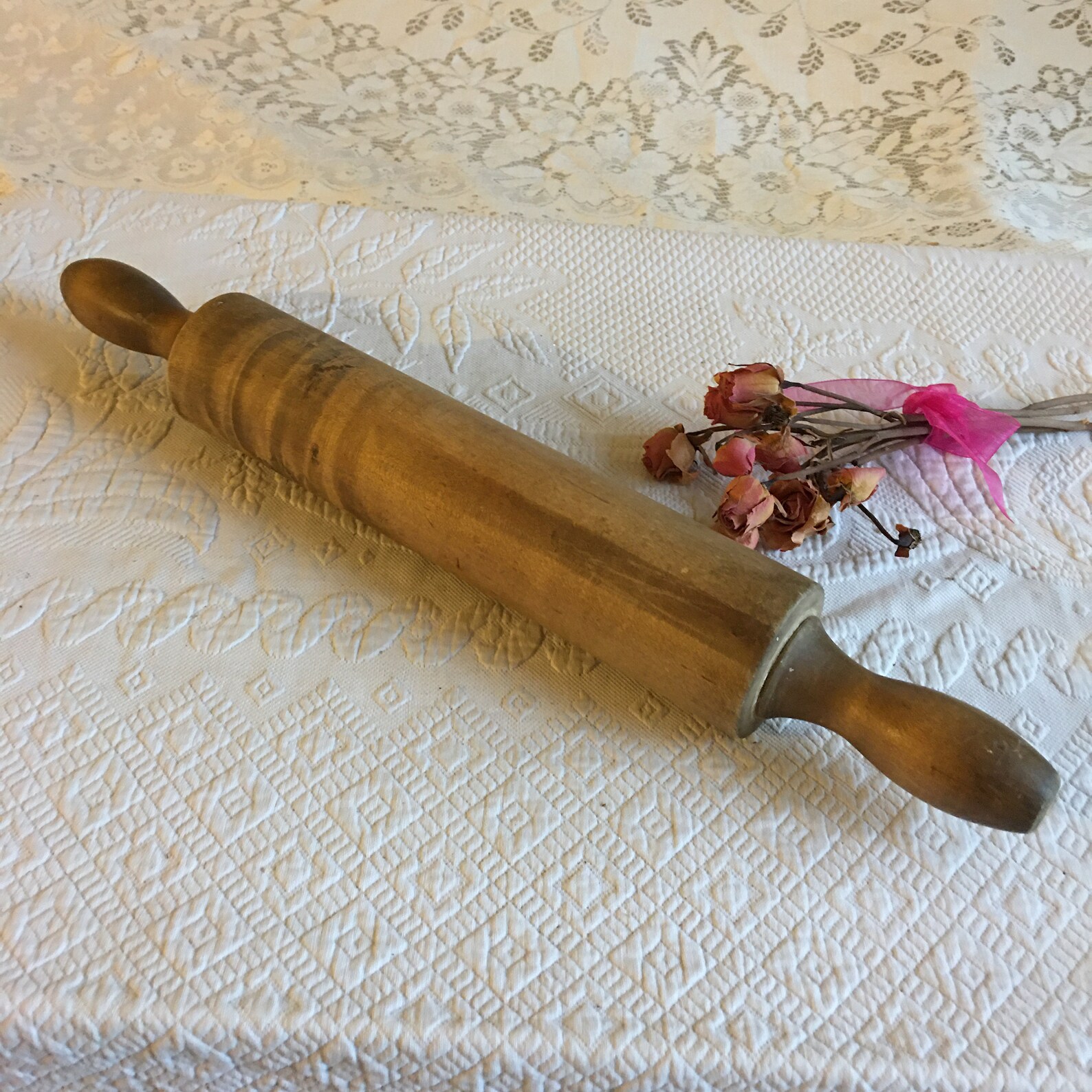 Vintage Large Size Rolling Pin. One Piece Wooden Rolling Pin. - Etsy