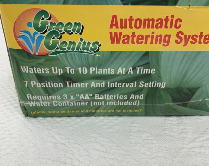 Green Genius Automatic Watering System, Waters up to 10 Plants at A ...
