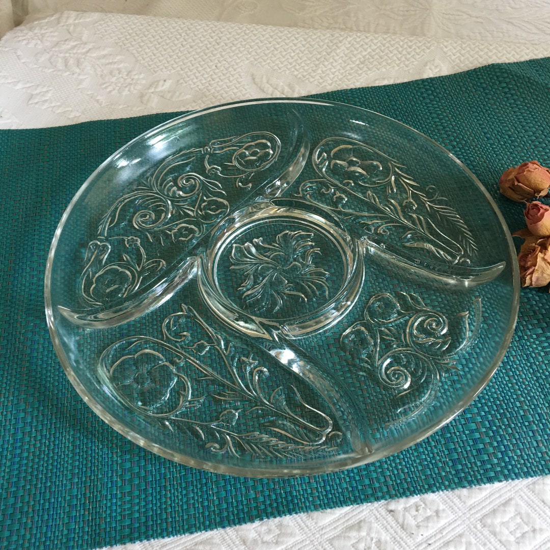 Vintage Divided Serving Dish. Great for Vegetables or Fruit, Crackers ...