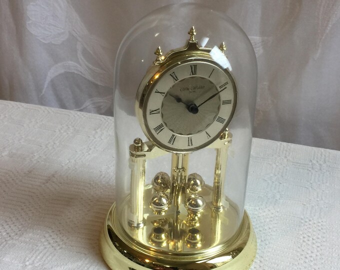 Seth Thomas AGO-170 Gold Tone Metal Base With Rotating Pendulum and ...