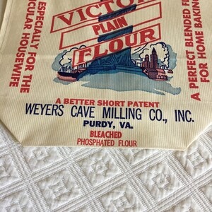 Vintage Victory Plain Flour Sack. Weyers Cave Milling Co, Inc Purdy, VA ...