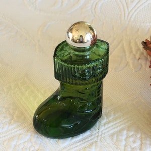 Vintage Avon Sweet Honesty Cologne in Green Christmas Surprise Stocking ...