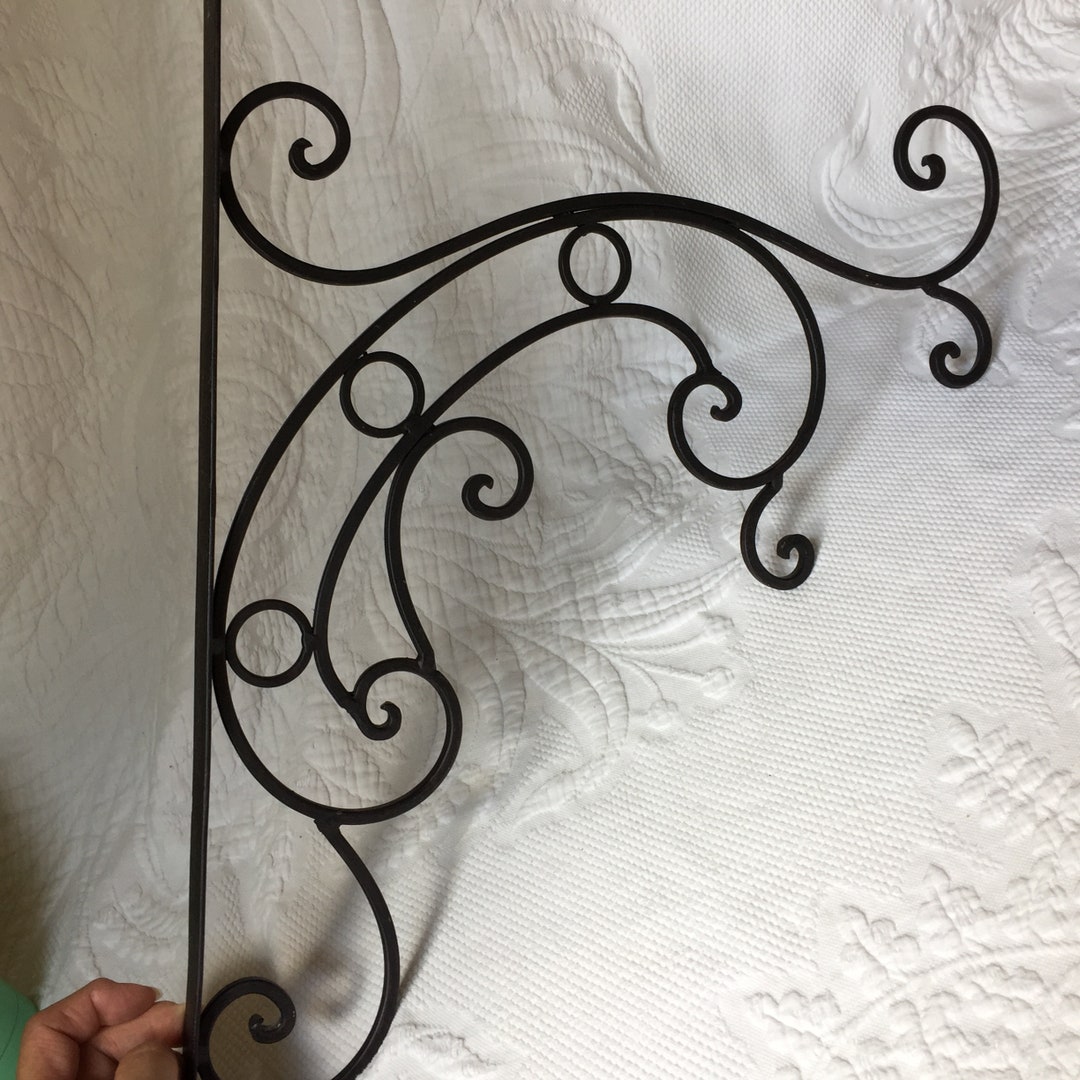 Vintage Wrought Iron Swirls and Curly Cues for Outdoor or Indoor Corner ...