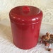 Vintage Red Canister. Metal Kitchen Canister. Could Be From - Etsy
