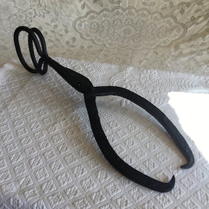 Antique Ice Block Tongs. Wrought Iron Large Ice Tongs for Carrying Big ...