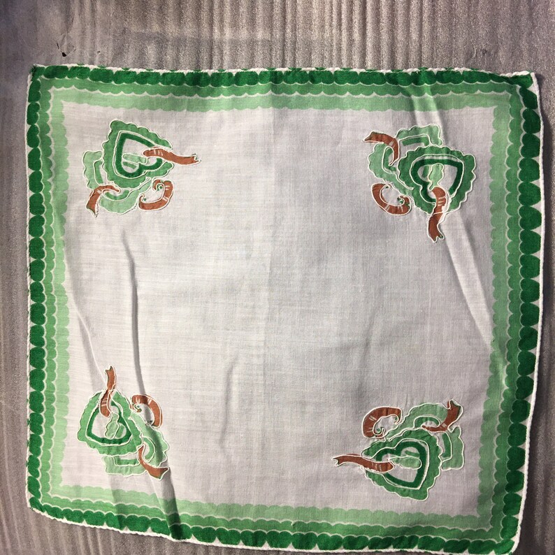 Vintage Handkerchief Greeting Card. Choose Your Card. Lady and - Etsy