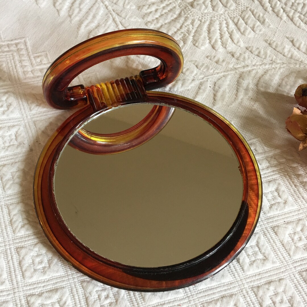Vintage Adjusting Magnifying and Regular Mirror Self Standing Mirror ...
