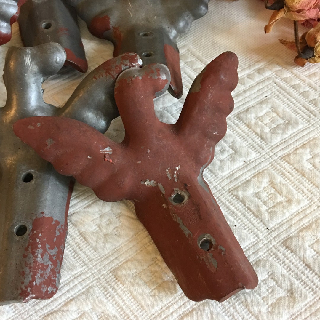 Antique 1902 Snowbird House Roof Snow Stopper Snowbirds. Silver With ...