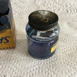 Vintage Royal Blue Ink and Washable Blue Sheaffer's Skrip Ink. 4 Ounce ...