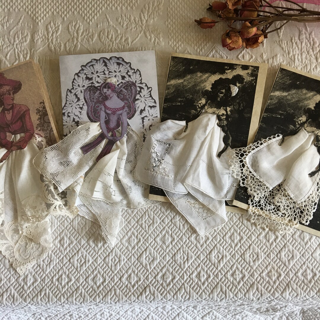 Vintage Handkerchief Greeting Card. Choose Your Card and Hankie ...