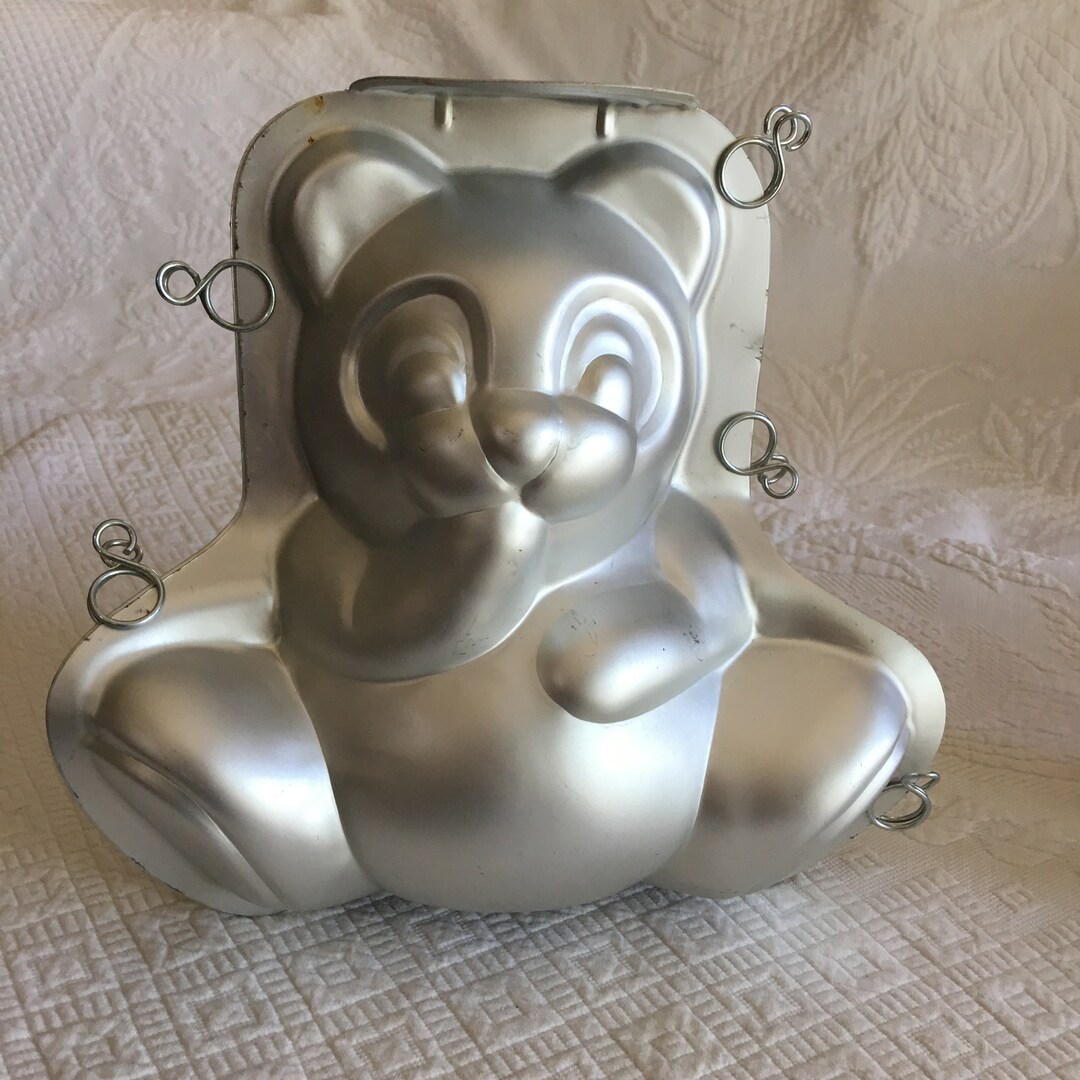 Vintage Teddy Bear Aluminum Cake Mold #502 518, Wilton. Great to Make a ...