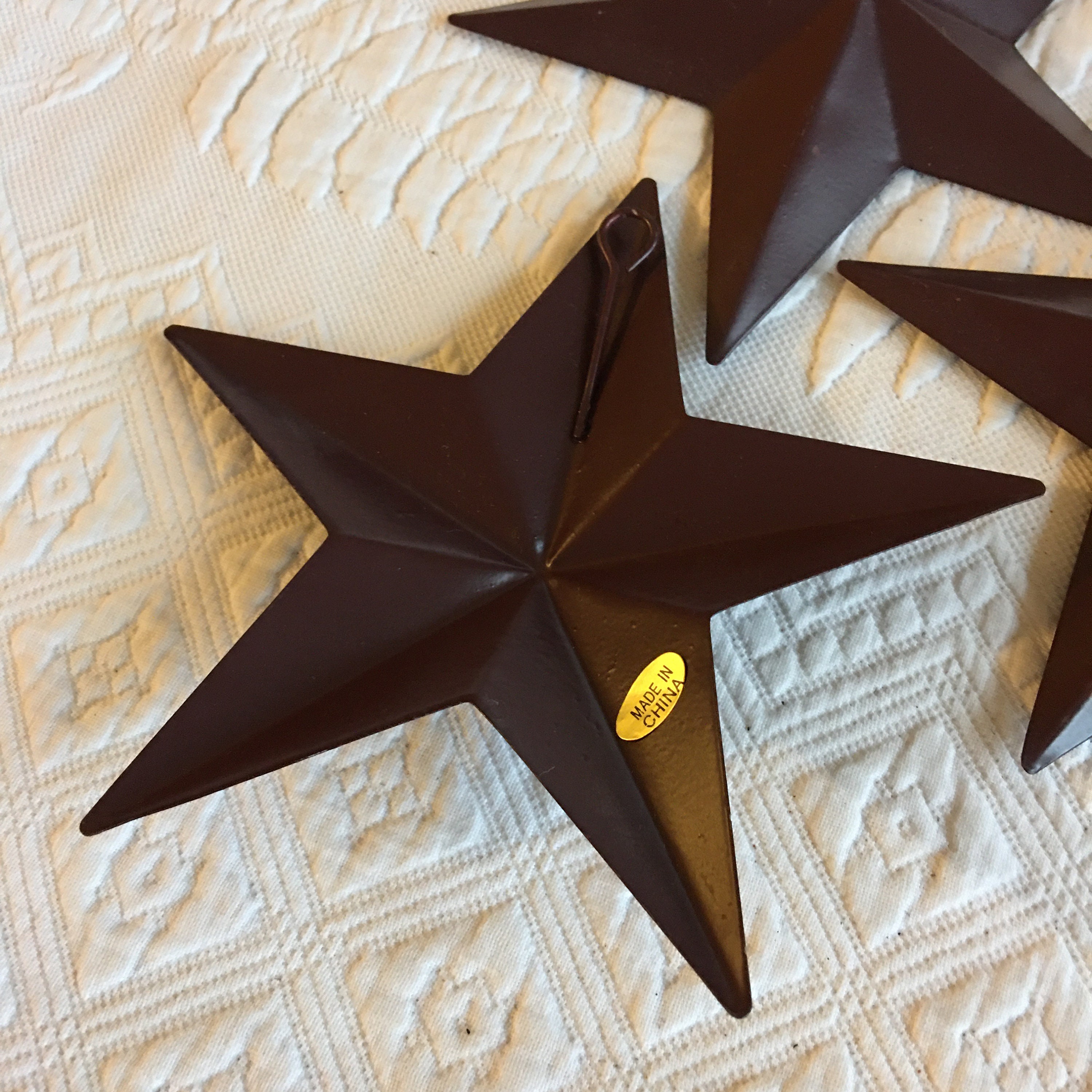 Red Metal Star to Hang on the Wall With Ring on the Back. Wall ...